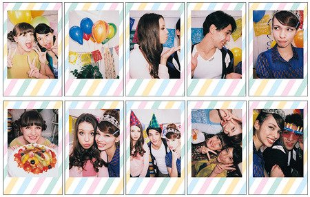 Fujifilm Instax Mini Instant Film Bundle, Candy Pop, Stained Glass, Stripe, Shiny Star, Single Pack, 50 Sheets