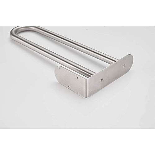 AFLHYJK Metal Wall Mount Towel Rack Holder and Organizer with Storage Shelf for Bathroom Organizing of Washcloths, Hand/Face or Bath Towels