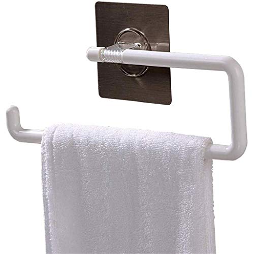 AFLHYJK Towel Rack- Kitchen Over Cabinet Strong Steel Double Towel Bar Rack - Hang on Inside or Outside of Doors - Storage and Organization for Hand