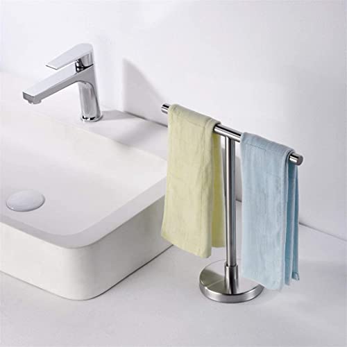 n/a Bath Hand Towel Holder Standing Matte Black T-Shape Towel Bar Rack Stand Tower Bar Bathroom Kitchen Vanity Countertop (Color : D, Size : 27X30CM)