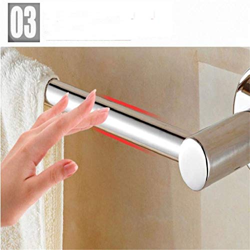 AFLHYJK Towel Rack - Contemporary Towel Bar Bath Hand Towel Holder Brushed Stainless Steel Wall Mounted Bathroom Organizer