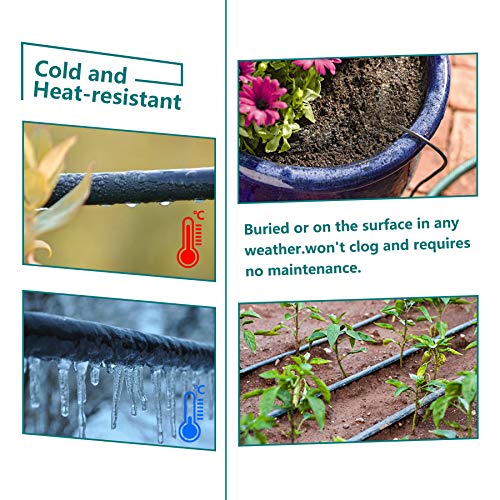 Daisypower 1/4 inch Blank Distribution Tubing Drip Irrigation Hose,50ft Soft Watering Tube for Small Lawn Garden Irrigation System