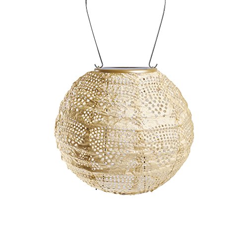 Allsop Home Garden 31771 Solar Lighting, Pearl Wave Globe
