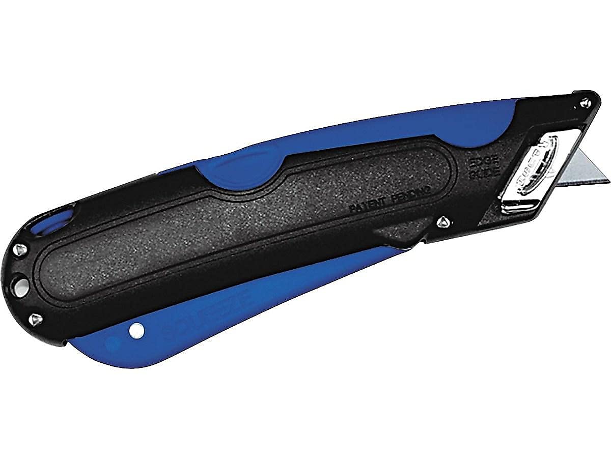 COSCO Box Cutter Knife w/Shielded Blade, Black/Blue (091524)