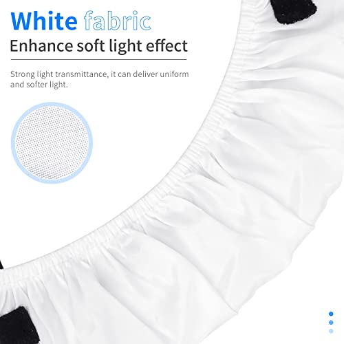 Neewer 18 inches Collapsible Photography Video Light Softbox Diffuser for 75W(600W Equivalent) Ring Fluorescent Light Flash Light