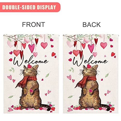 Valentine Day Garden Flag Outdoor Decorations for Seasonal Home Yard Spring…