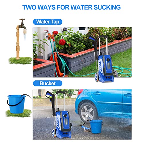 Berggren Power Washers Electric Powered - 3500 PSI 2.6 GPM High Pressure Washer for Car Cleaning Machine with 4 Quick Spray Nozzle Foam Bottle, PWE-1
