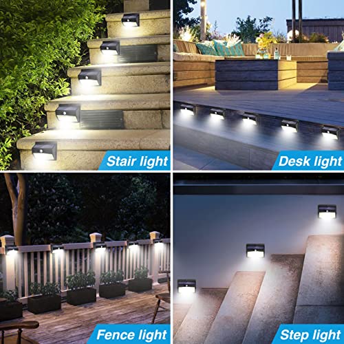 Peasur Solar Outdoor Lights, [138 LED/6 Packs] Solar Motion Sensor Security Lights with 3 Lighting Modes Wireless Solar Wall Lights Waterproof Solar Powered Lights for Garden Fence Yard Deck Garage