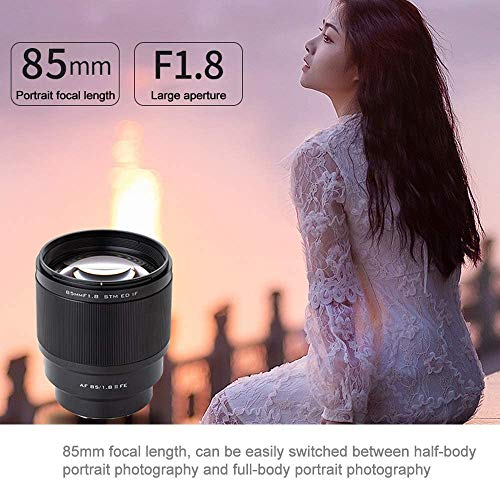 Auto-Focus Prime Lens VILTROX 85mm F1.8 Mark II STM Full Frame Portrait Lens for Sony E-Mount Camera A7III A7RIII A7SII A7II A9 A7 A6500 A6400 A6300