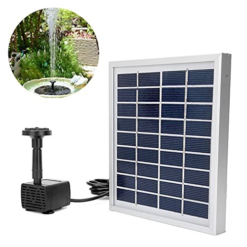 ZPSHYD Solar Fountain PUM, 9V 2.0W Solar Fountain Outdoor Landscape Floating Fountain Pump Kit for Pools Garden Decoration