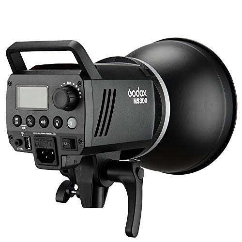 Godox MS300 Compact Studio Flash 300W 2.4G Wireless Monolight with 150W Modeling Lamp,Outstanding Power Output Stability,Anti-Preflash,Bowens Mount,5600±200K CCT,0.1~1.8S Recycle Time