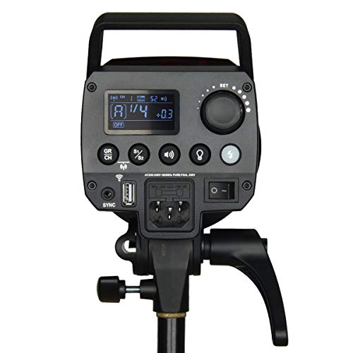 Godox MS300 Compact Studio Flash 300W 2.4G Wireless Monolight with 150W Modeling Lamp,Outstanding Power Output Stability,Anti-Preflash,Bowens Mount,5600±200K CCT,0.1~1.8S Recycle Time