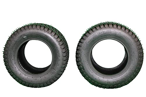 Set of 2 - 16X6.50-8 4 Ply Turf Tires for Lawn & Garden Mower 16x6.5-8
