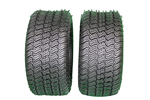 Set of 2 - 16X6.50-8 4 Ply Turf Tires for Lawn & Garden Mower 16x6.5-8