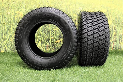 Set of 2 - 16X6.50-8 4 Ply Turf Tires for Lawn & Garden Mower 16x6.5-8