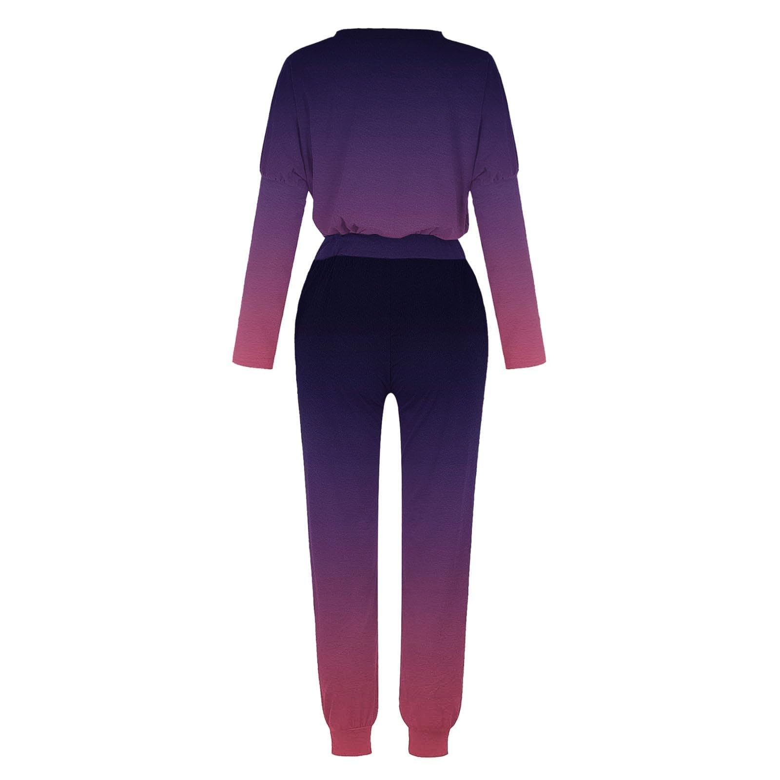 JMMSlmax Sweatsuit for Women 2 Piece Set Women's Casual Outfit Long Sleeve Crewneck Pullover Tops and Long Pants Tracksuit