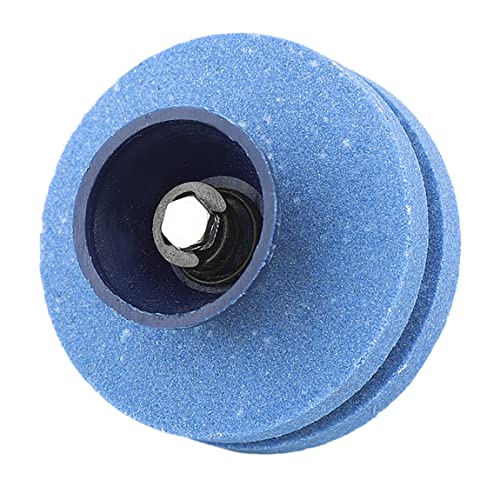 Adefol 4 Pcs Double Layer Lawn Mower Blade Sharpener with Blade Balancer for Any Power Drill Hand Drill High Temperature Resistance Not Easy Damage