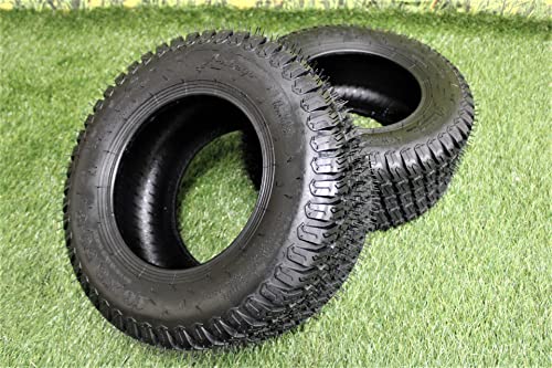 Set of 2 - 16X6.50-8 4 Ply Turf Tires for Lawn & Garden Mower 16x6.5-8
