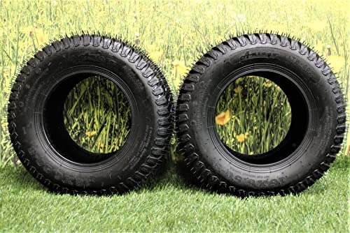 Set of 2 - 16X6.50-8 4 Ply Turf Tires for Lawn & Garden Mower 16x6.5-8