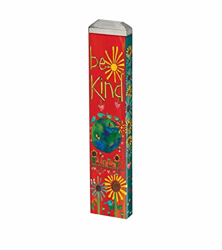 Studio M Be Kind 13" Mini Art Pole Small Decorative Indoor/Outdoor Garden Post, Great Gift, Stake Included for Easy Installation, No Digging Necessary - Made in The USA
