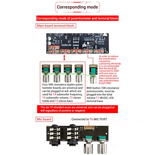 Bluetooth-compatible 5.1 Power Amplifier Board AUX Speaker 2.1CH Stereo- Home Music Wireless Modules Home Theater System Bluetooth-compatible Surround Sound Speaker Wireless
