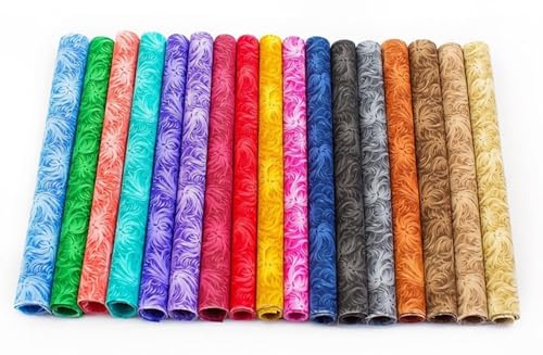 17 Pcs Fabric Strips Cute, Beautiful 100% Cotton Fabric Quilting Strips, Width 44 inch Length 2.5 inch, Gift Feathered Jelly Roll pre-Cut, DIY Blanket