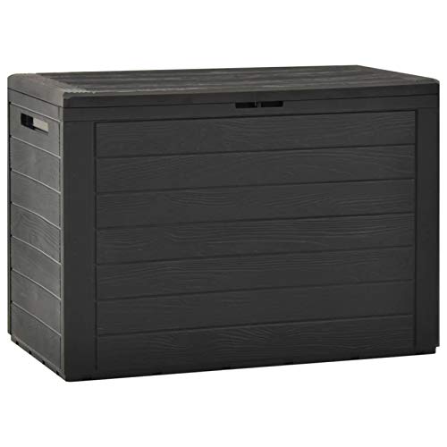 Tidyard Garden Storage Box Storage Cabinet 50.2 Gal Deck Box Garden Organizer Toolbox for Patio, Lawn, Poolside, Backyard Outdoor Furniture 38.7 x 17.3 x 21.7 Inches (W x D x H)