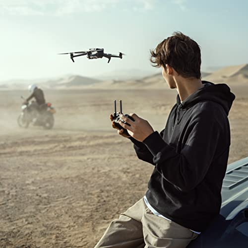 DJI Mavic 3 Fly More Combo, Drone with 4/3 CMOS Hasselblad Camera, 5.1K Video, Omnidirectional Obstacle Sensing, 46 Mins Flight, Advanced Auto Return, with DJI RC-N1, Two Extra Batteries, Gray