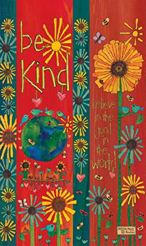 Studio M Be Kind 13" Mini Art Pole Small Decorative Indoor/Outdoor Garden Post, Great Gift, Stake Included for Easy Installation, No Digging Necessary - Made in The USA