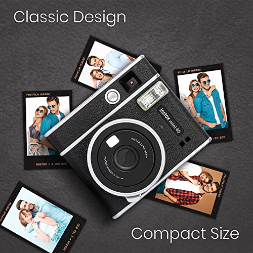 Fujifilm Instax Mini 40 Instant Film Camera with Twin Film Pack (20 Exposures) Bundle (2 Items)