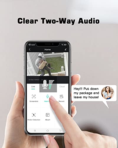 ANRAN Security Camera Wireless Outdoor with 360° View, Solar Outdoor Camera with Smart Siren (Q01-5MP)