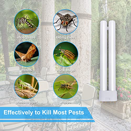 18W Bug Zapper Bulb Replacement for Stinger 2 Light Bulb - for Stinger Bug Zapper H Shaped Twin Tube Bulb Indoor Outdoor Bug Zapper Light Bulbs with 4 Pin Base