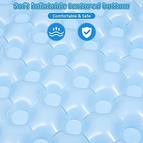 TOYANDONA Inflatable Kiddie Pool, Kids Outdoor Water Pool Inflatable Swimming Pool Summer Wading Pool for Kids Backyard Garden Indoor Ball Pit Pool (150x35cm)