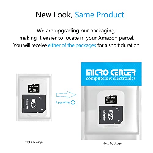 Micro Center 16GB Class 10 Micro SDHC Flash Memory Card with Adapter for Mobile Device Storage Phone, Tablet, Drone & Full HD Video Recording - 80MB/s UHS-I, C10, U1 (5 Pack)