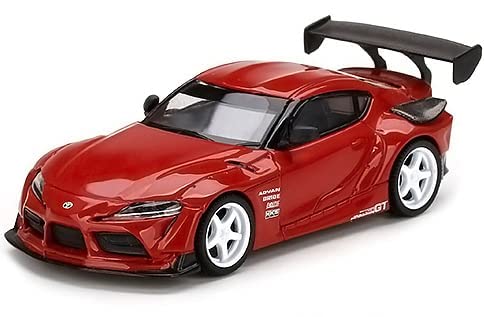TRUE SCALE miniatures GR Supra HKS Renaissance Red w/Carbon Accents & White Wheels Limited Edition to 3000 Pieces 1/64 Diecast Model Car by True Scale Miniatures MGT00265