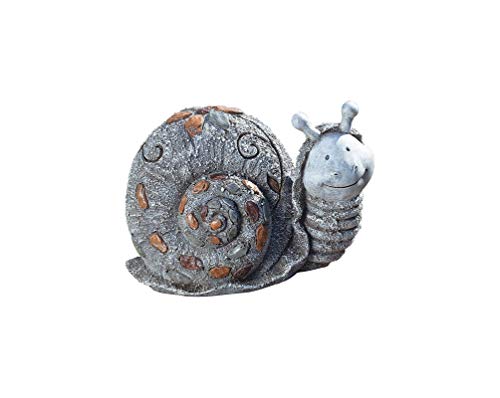 Roman Garden - Pebble Snail Statue, 5.75H, Pudgy Pals Collection, Resin and Stone, Decorative, Garden Gift, Home Outdoor Decor, Durable, Long Lasting