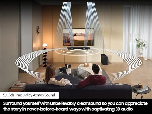 SAMSUNG HW-Q800C 5.1.2ch Soundbar and Subwoofer with Dolby Atmos with a SAC-21HDMI2 2m HDMI Cable with 8K/60Hz Support (2023)(USED)
