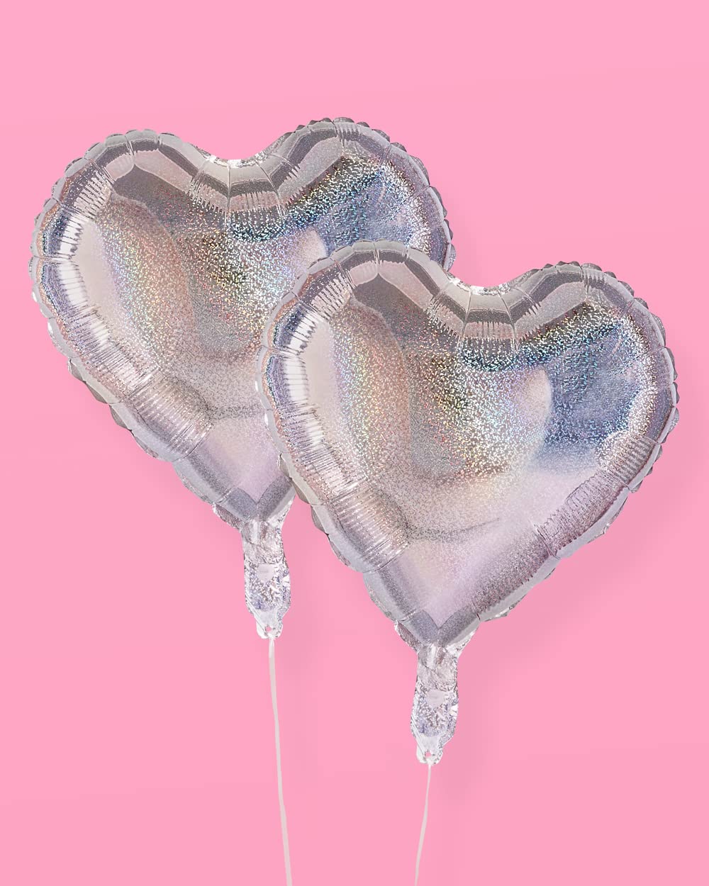 xo, Fetti Iridescent Heart Foil Balloon Pack - 4 pack | Birthday Party Supplies, Bachelorette Party Decorations, Last Disco, Bday Balloon Arch, Vday
