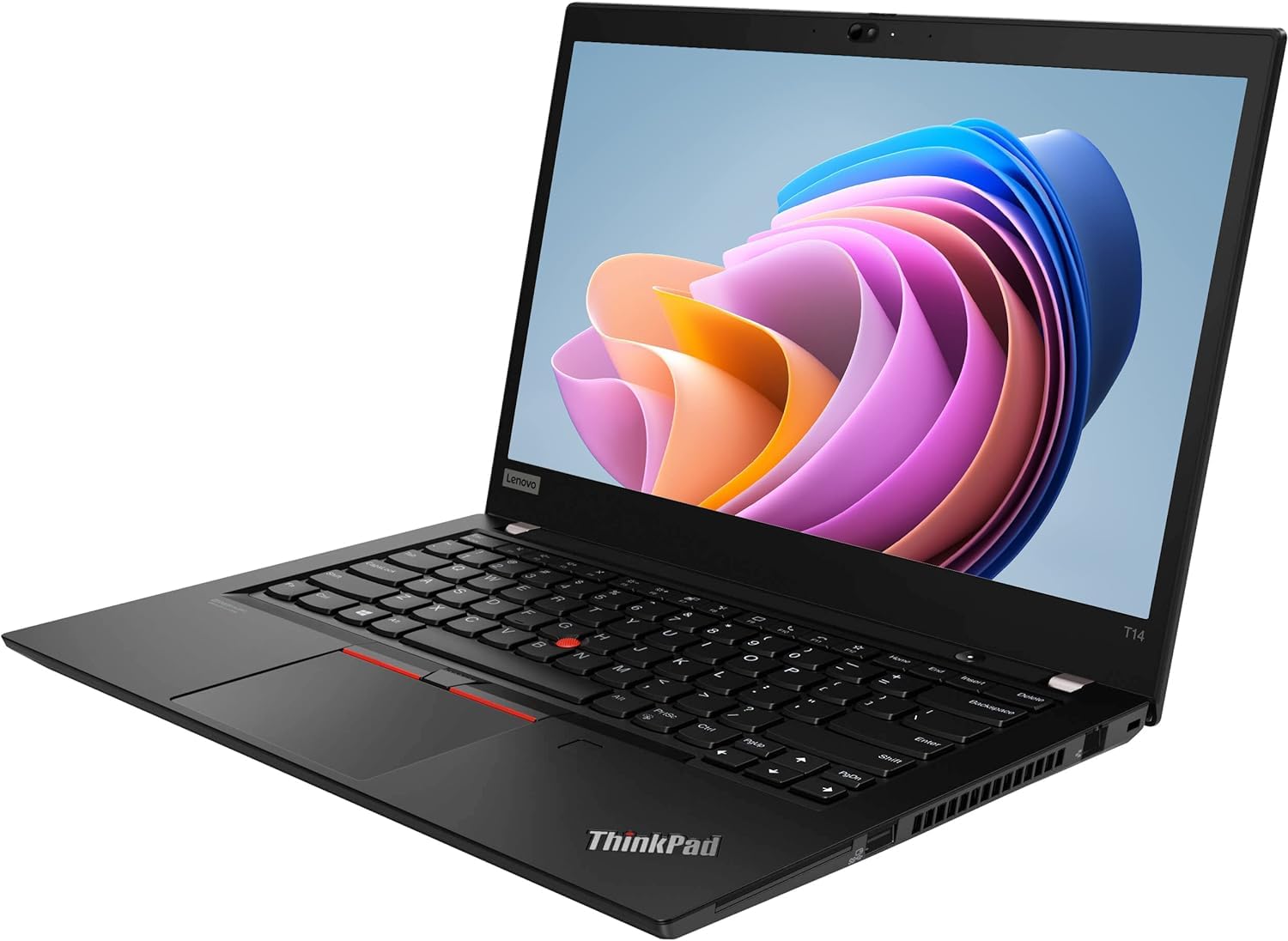 Lenovo Thinkpad T14 (Gen 1) 14'' Laptop, i5 10310U 1.7Ghz, 16GB DDR4, 512GB NVMe SSD, 1080p Full HD, Thunderbolt 3, HDMI, Webcam, Windows 11 Pro (Renewed) Black