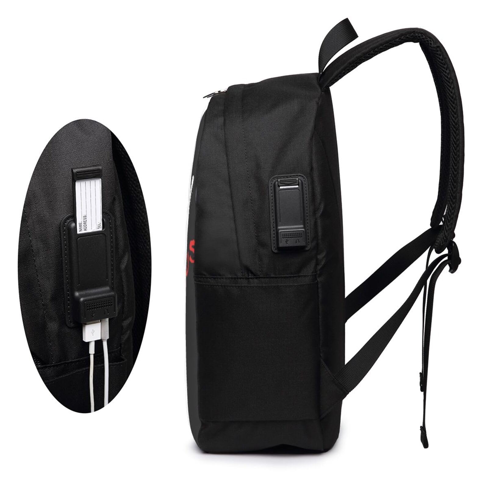 VNCXCNCN Joker Laptop Backpack Sports Backpack Band Elements Travel Backpack Classic Backpack With USB port