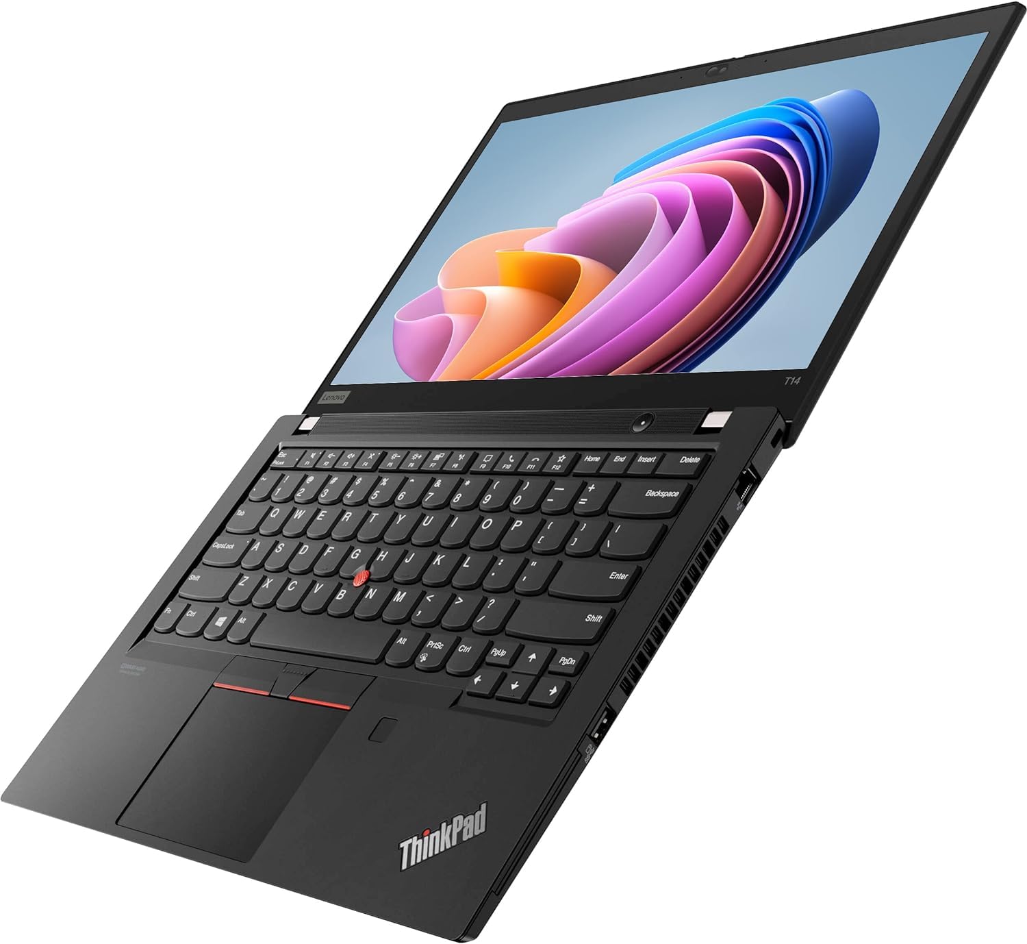 Lenovo Thinkpad T14 (Gen 1) 14'' Laptop, i5 10310U 1.7Ghz, 16GB DDR4, 512GB NVMe SSD, 1080p Full HD, Thunderbolt 3, HDMI, Webcam, Windows 11 Pro (Renewed) Black