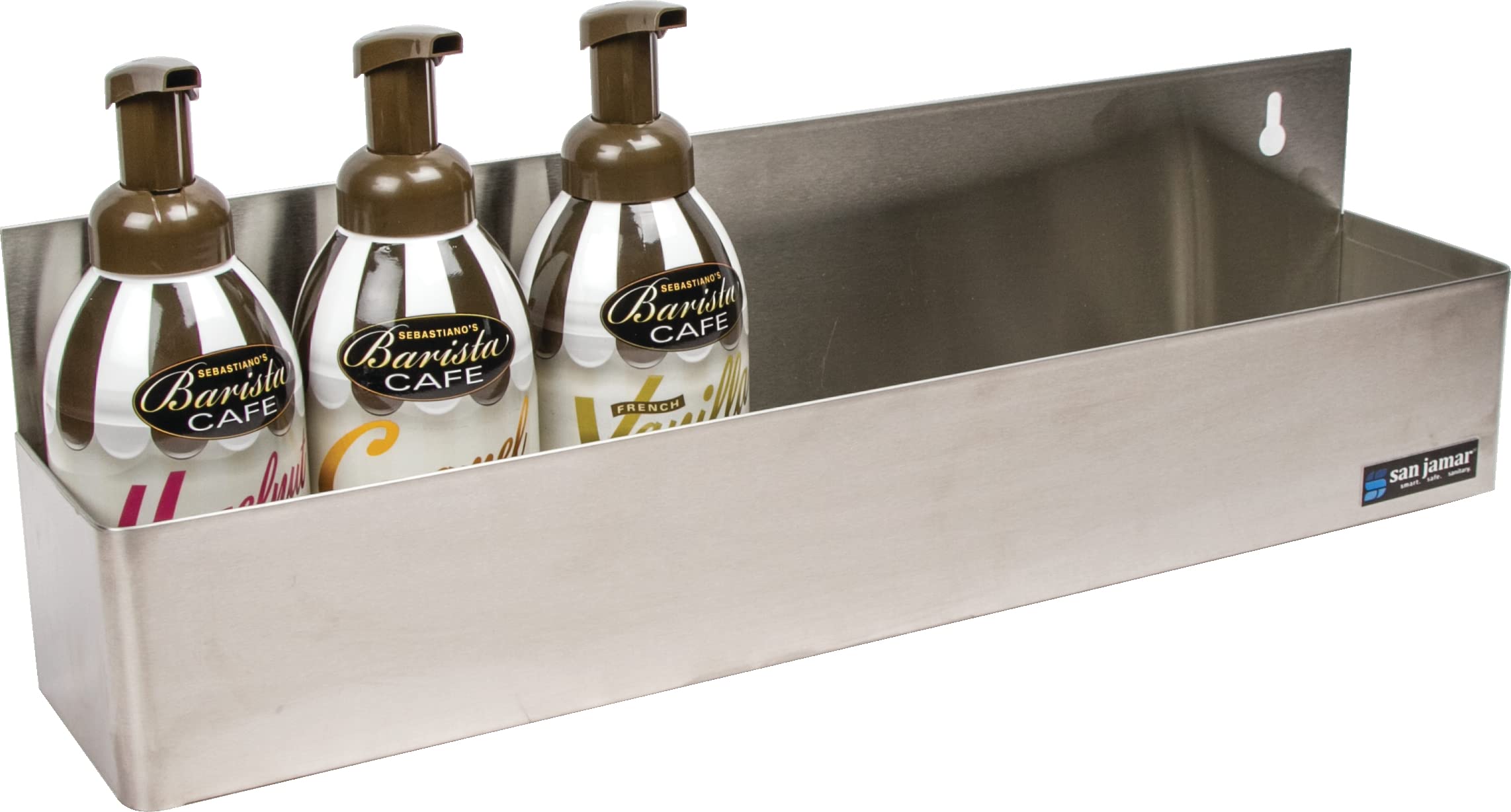 San Jamar Stainless Steel Speed Rails, 8 Quarts, Silver