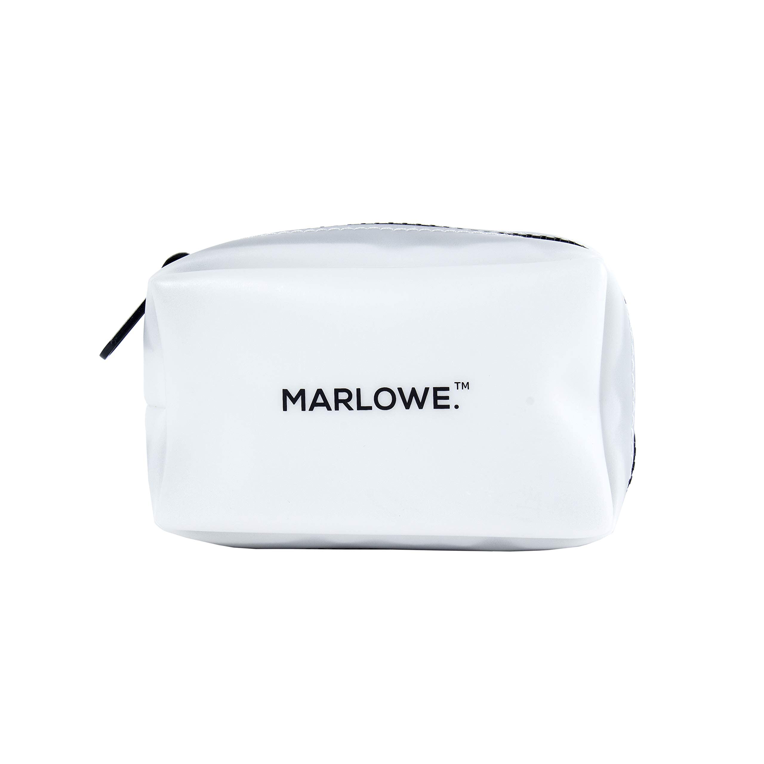 MARLOWE. No. 102 Body Scrub Soap Bar and No. 401 Travel Soap Zip Case | Best Exfoliating Bar for Men | Portable Bar Soap Case | Great Gift | Travel Friendly