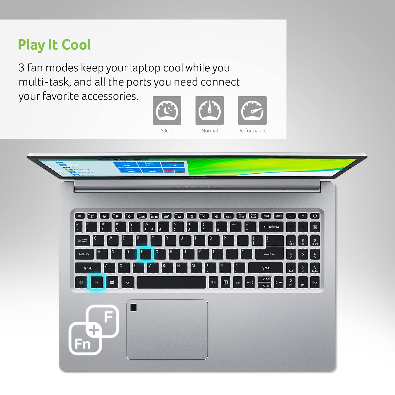 Acer Aspire 5 A515-46-R14K Slim Laptop | 15.6" Full HD IPS | AMD Ryzen 3 3350U Quad-Core Mobile Processor | 4GB DDR4 | 128GB NVMe SSD | WiFi 6 | Backlit KB | Amazon Alexa | Windows 10 Home (S mode)