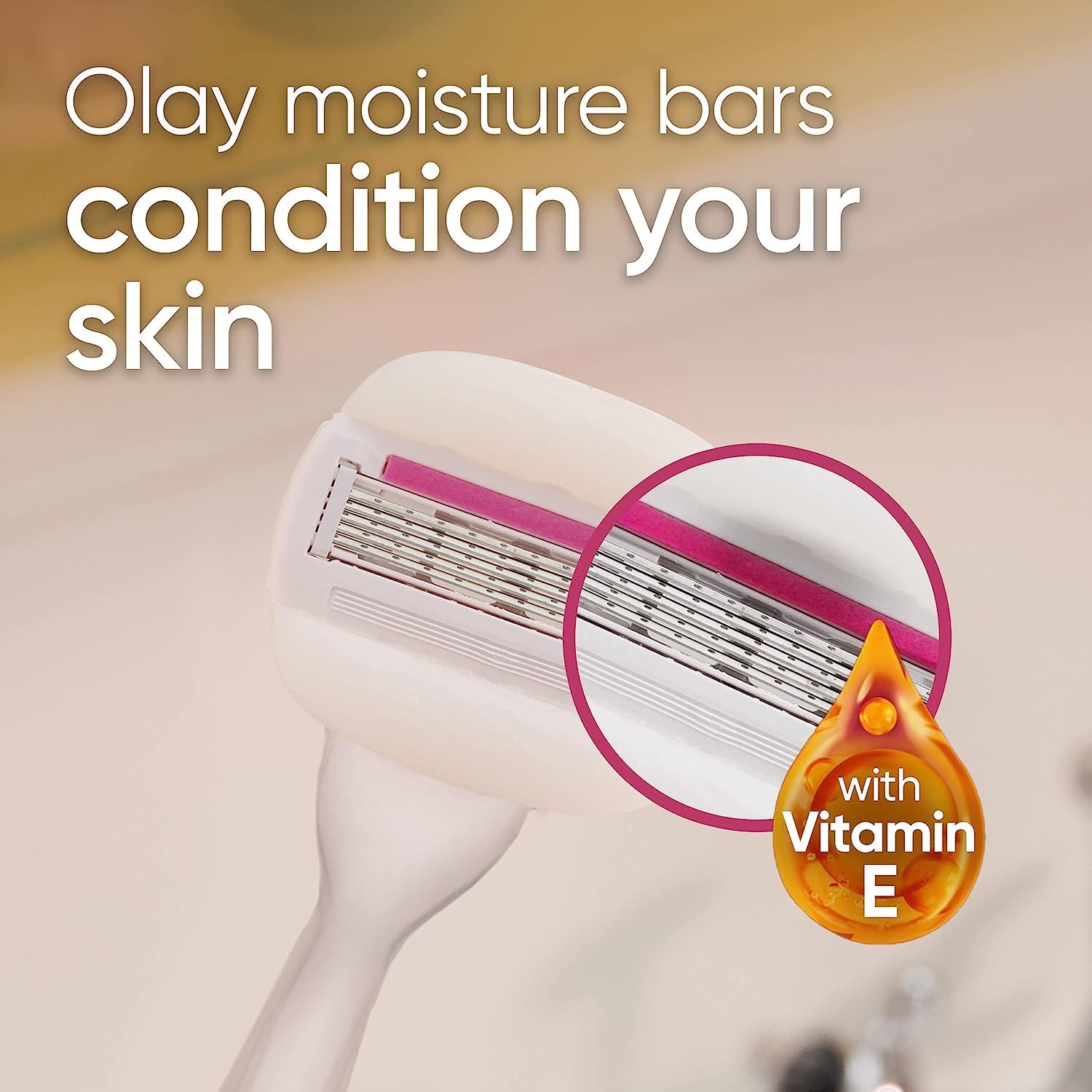 Gillette Venus Comfortglide with Olay Sugarberry Womens Razor Handle + 2 Blade Refills, Silver, 1 Count