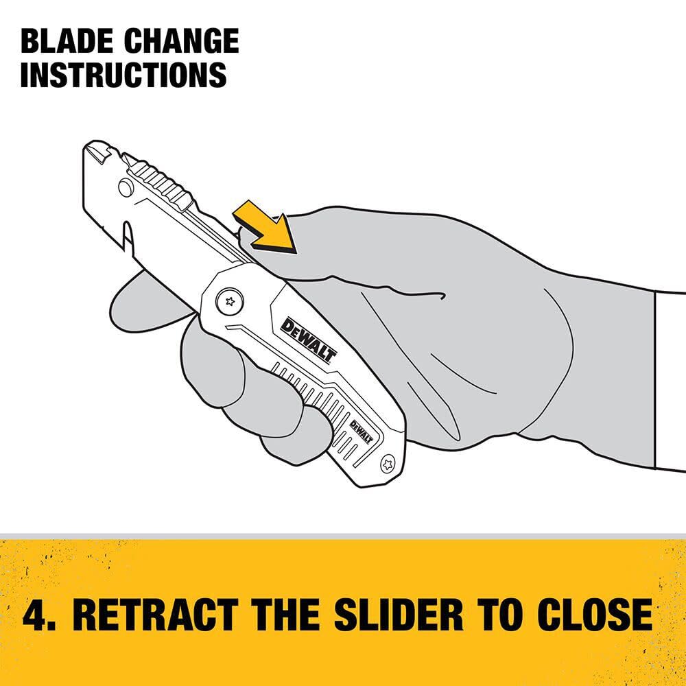 DEWALT DWHT10035L Folding Retractable Utility Knife