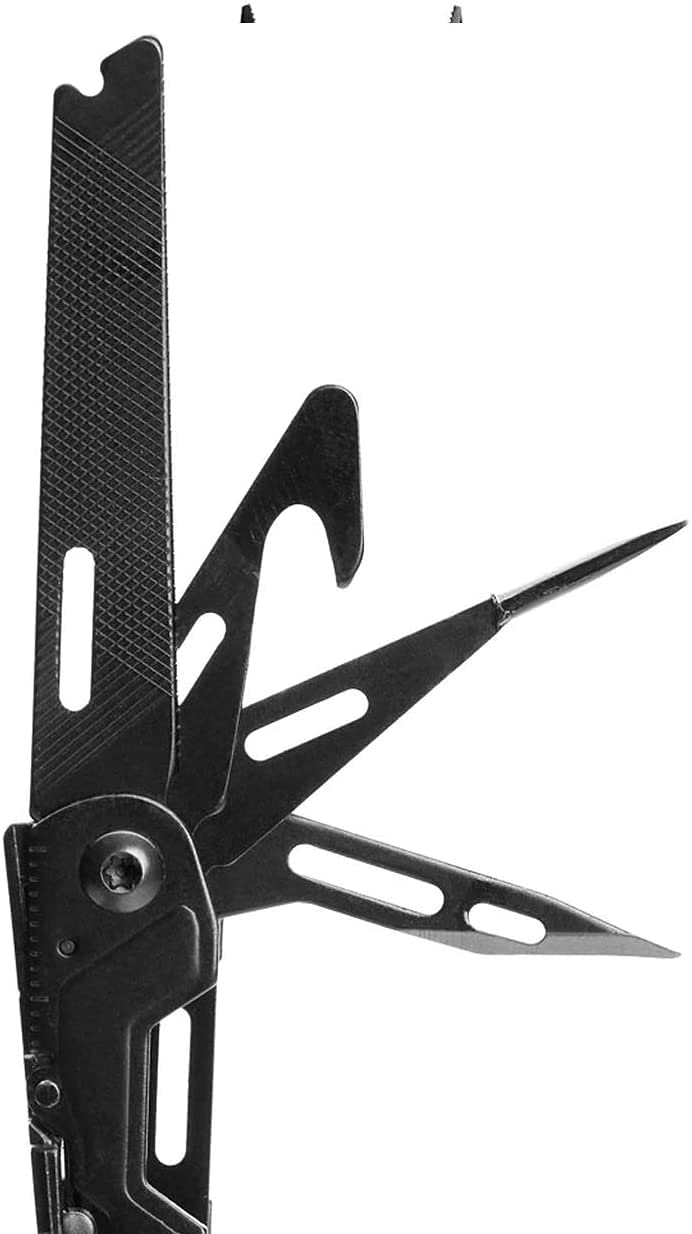 SOG PowerPint Mini Multi-Tool-Utility Tool with Compound Leverage Smooth Open, 18 Lightweight Specialty Tools, Stainless Steel Blade-Black (PP1002-CP)