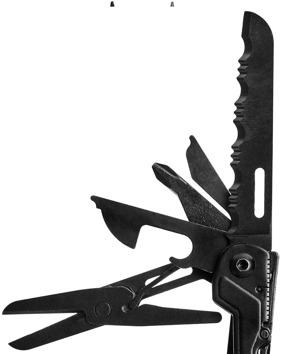 SOG PowerPint Mini Multi-Tool-Utility Tool with Compound Leverage Smooth Open, 18 Lightweight Specialty Tools, Stainless Steel Blade-Black (PP1002-CP)