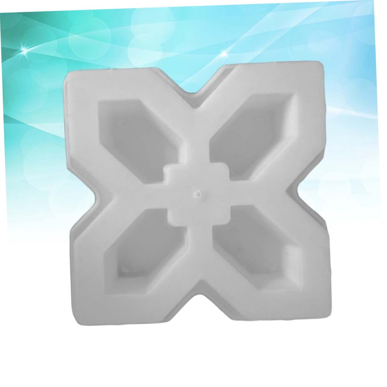 Happyyami Plastic Floor Mold Concrete Paving Mold molds Garden Paving Mold Pavement Mold molding Cement Floor Tile Mold Cement Brick Mold DIY Maker Paving Mould Paving Bricks White Stepping