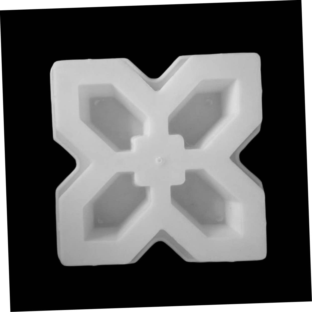 Happyyami Plastic Floor Mold Concrete Paving Mold molds Garden Paving Mold Pavement Mold molding Cement Floor Tile Mold Cement Brick Mold DIY Maker Paving Mould Paving Bricks White Stepping